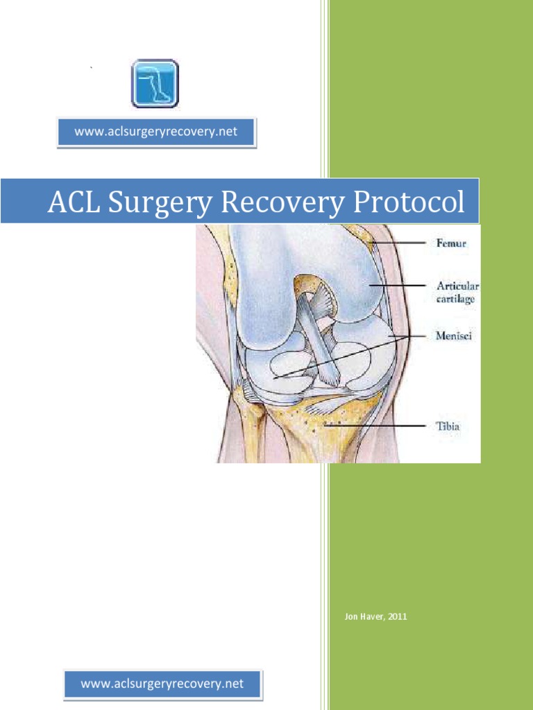 ACl Surgery Recovery Protocol | PDF | Anatomical Terms Of Motion | Knee