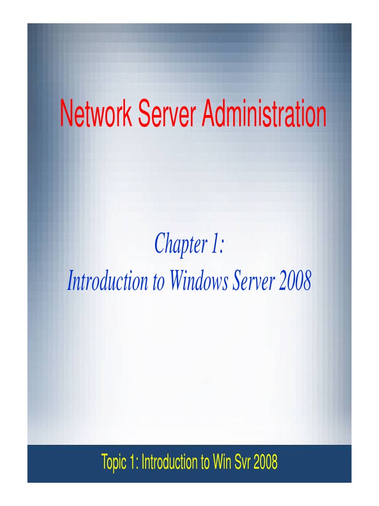 Windows Server 2008 | PDF