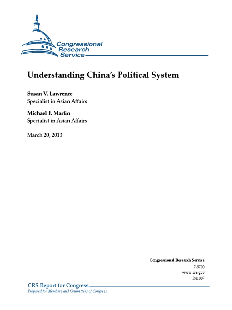 Understanding China's Political System | PDF | Communist Party Of China ...