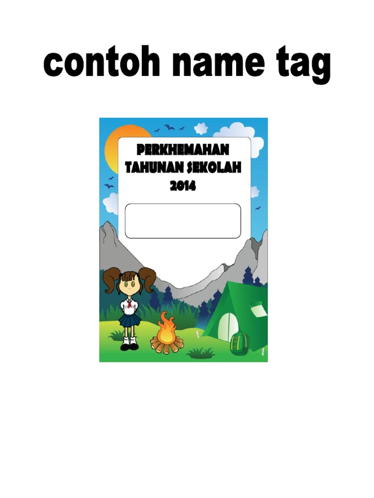 Contoh Name Tag Perkhemahan | PDF