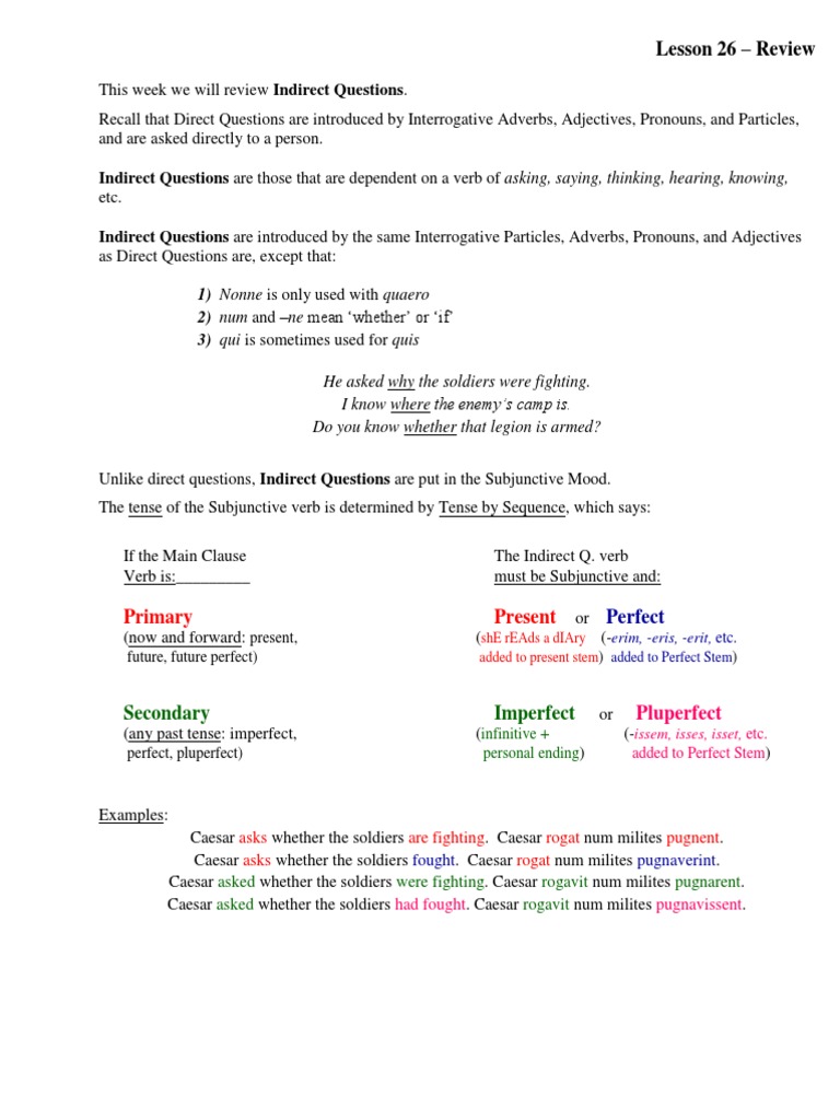 Lesson 26 Overview Pdf