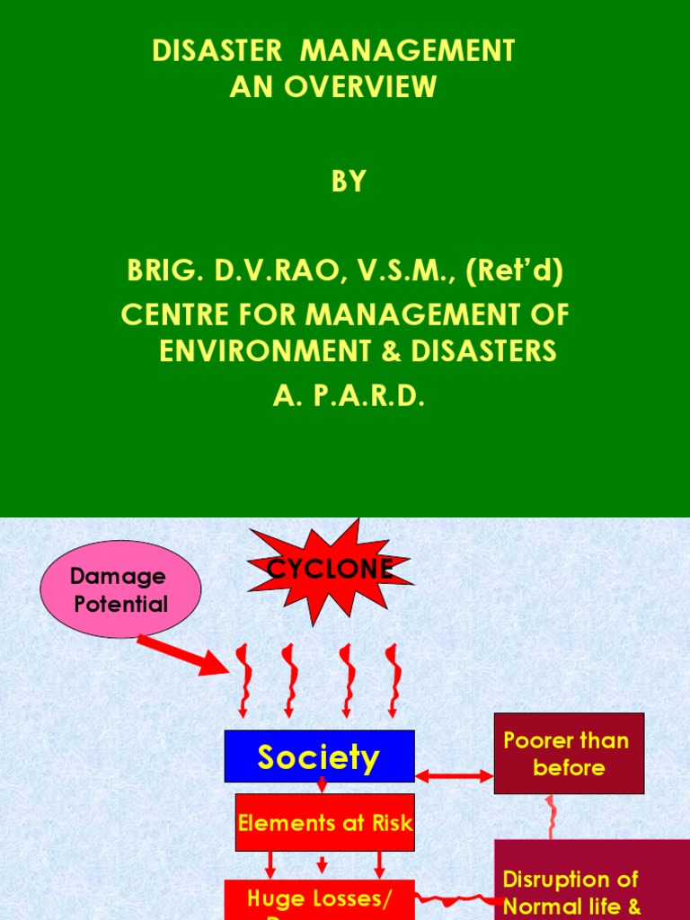 Disaster Management An Overview | PDF | Social Science