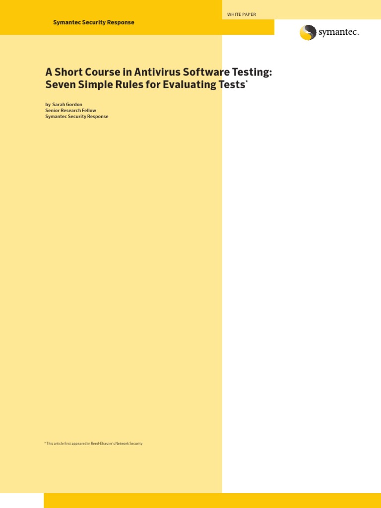 Antivirus Software Testing | PDF | Software Testing | Computer Virus