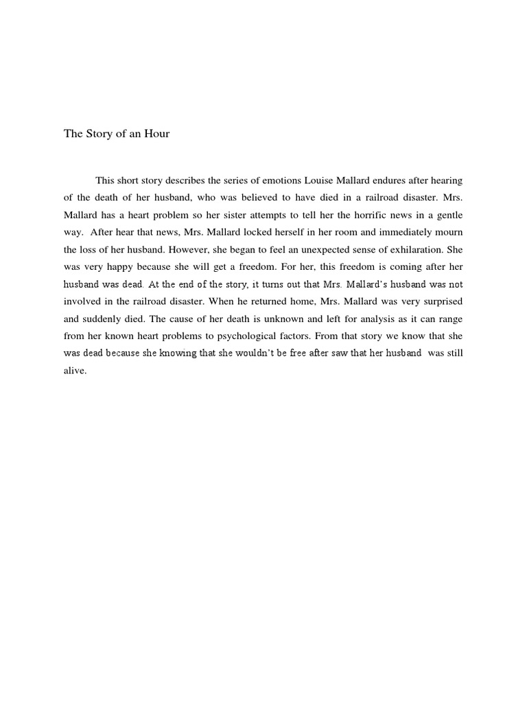 The Emotional Journey of Louise Mallard | PDF
