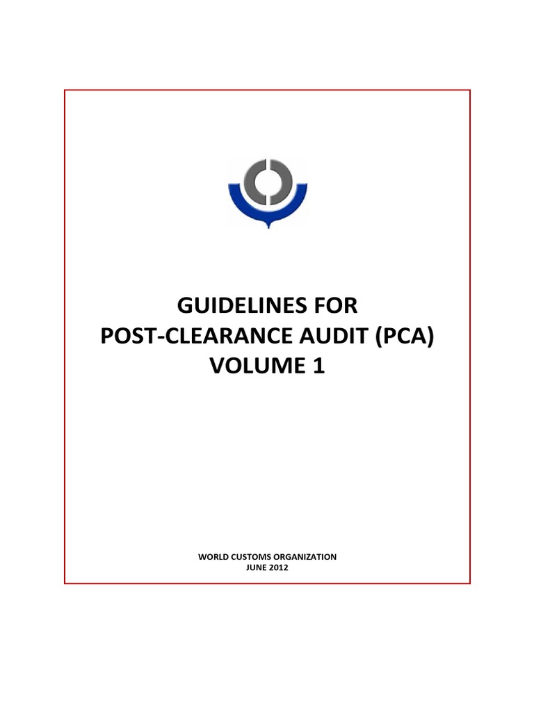 PCA Guidelines Volume 1.pdf | Audit | Risk Management