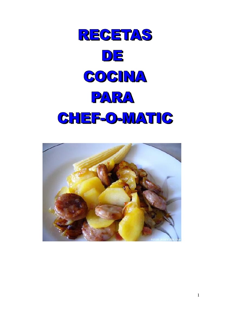 Recetas Chef o Matic | PDF