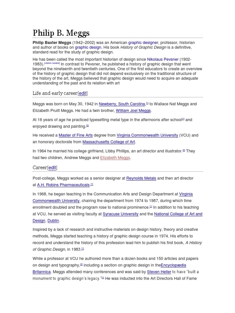 Philip B Meggs | PDF | Communication Design | Graphic Design