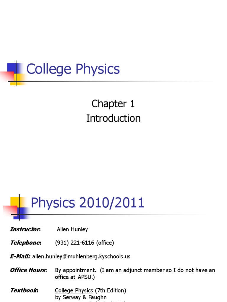 Chapter 1 Introduction To Physics | PDF | Significant Figures | Units ...