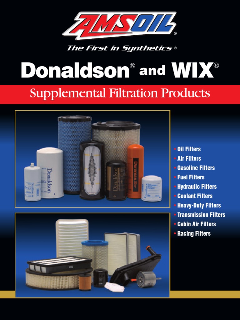 Donaldson Wix | PDF | Filtration | Engines