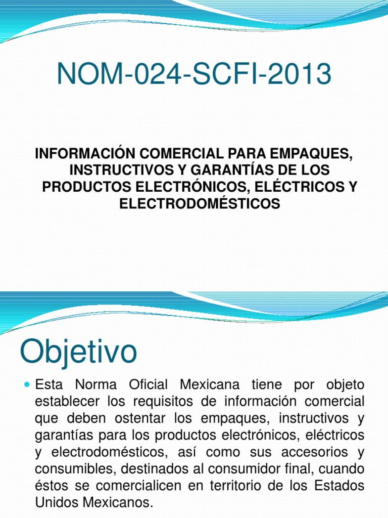 Nom 024 Scfi 2013 | PDF