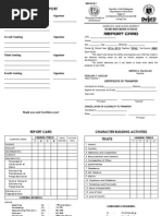 Deped Form 138-E Report Card Grades 4 To 6 Blank | PDF