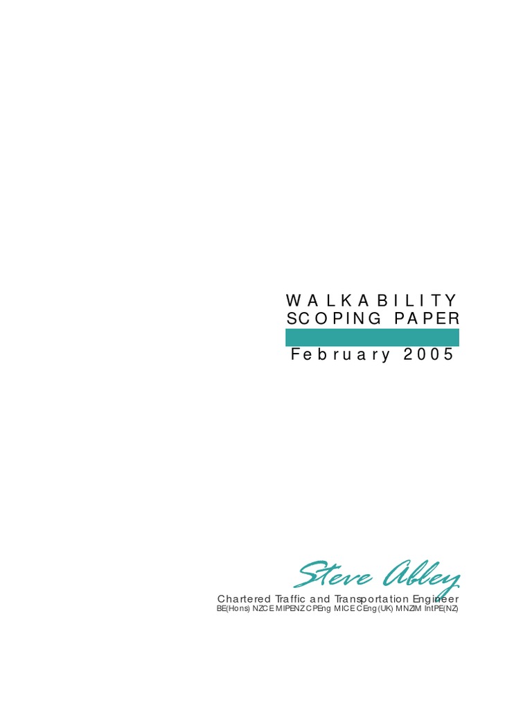 Walkability Research | PDF | Built Environment | Pedestrian