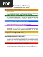 IUPAC Books: Blue Book Gold Book Green Book Orange Book Purple Book Red ...