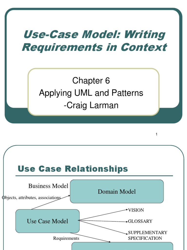 Applying UML and Patterns: Documenting Use Cases, Actors, and Scenarios | PDF | Use Case | Point ...
