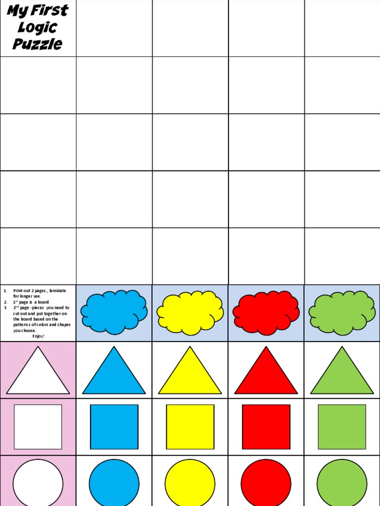My First Logic Puzzle | PDF