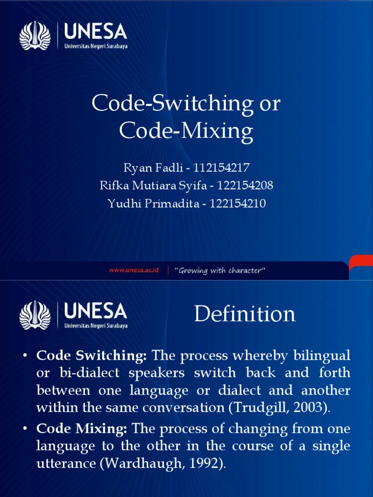 Code Switching | PDF | Interpersonal Communication | Human Communication