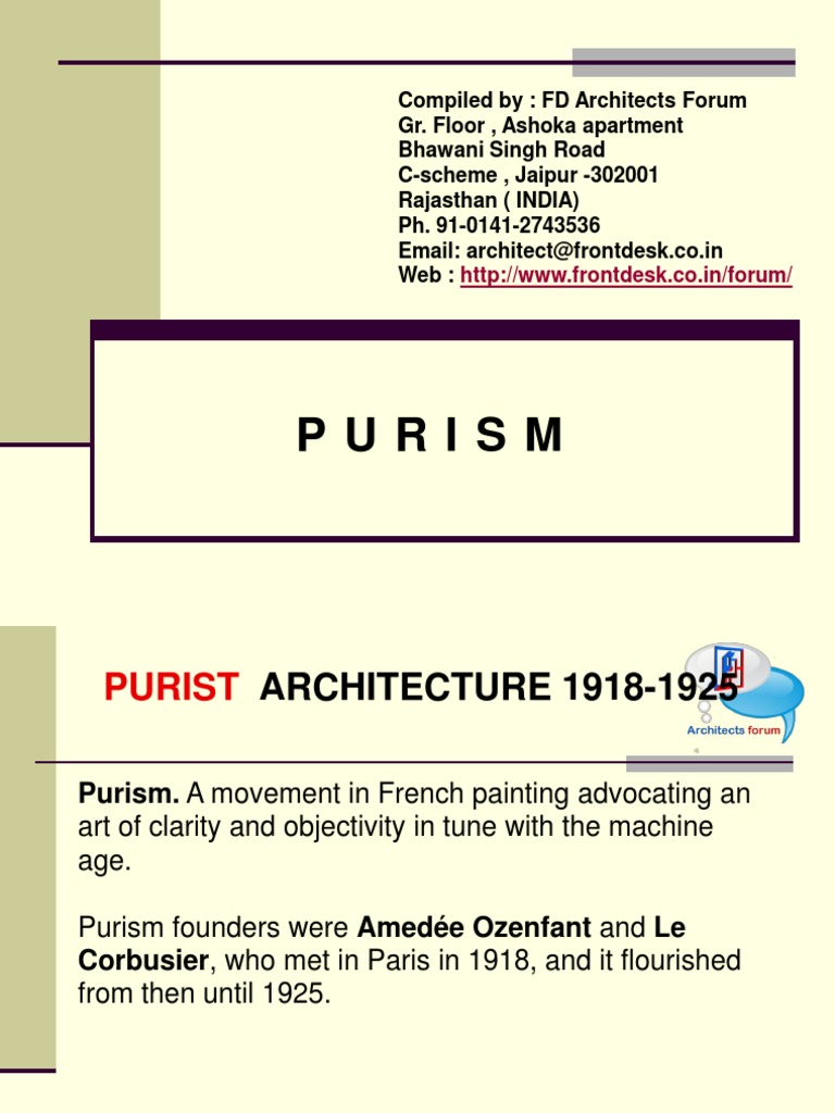 Purism | PDF | Aesthetics | Art Media