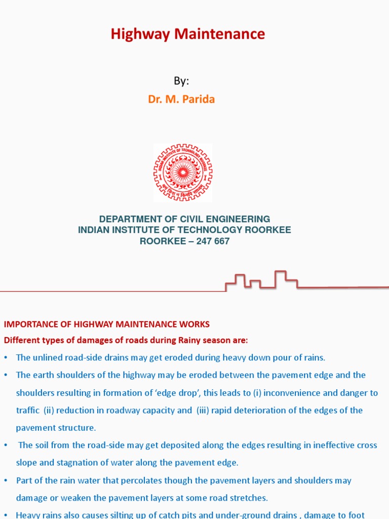 Highway Maintenance: Importance & Evaluation | PDF | Road Surface | Road