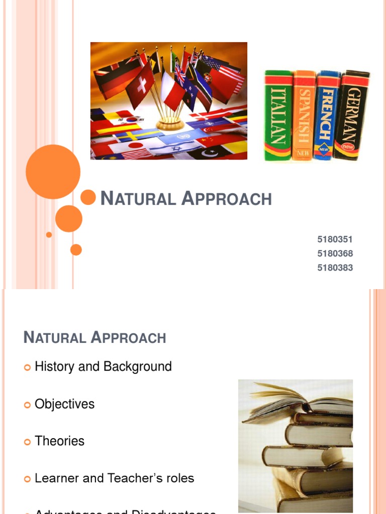 An Overview of the Natural Approach Language Teaching Method | PDF ...