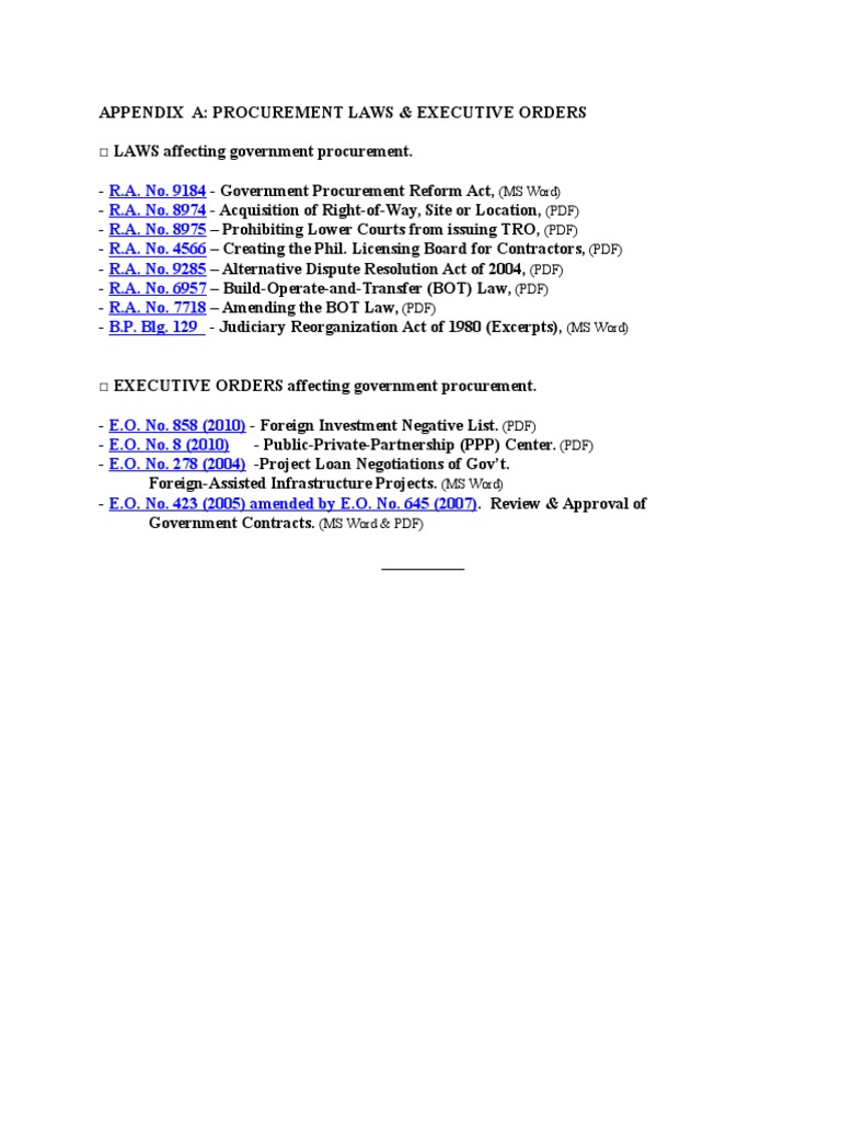 Laws & Executive Orders | PDF | Finance & Money Management
