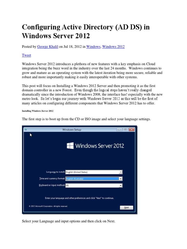 Configuring Active Directory Pdf Active Directory Microsoft Windows