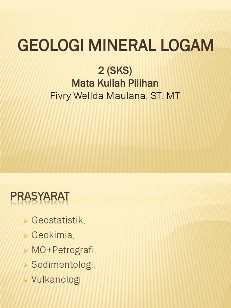 Geologi Mineral Logam | PDF