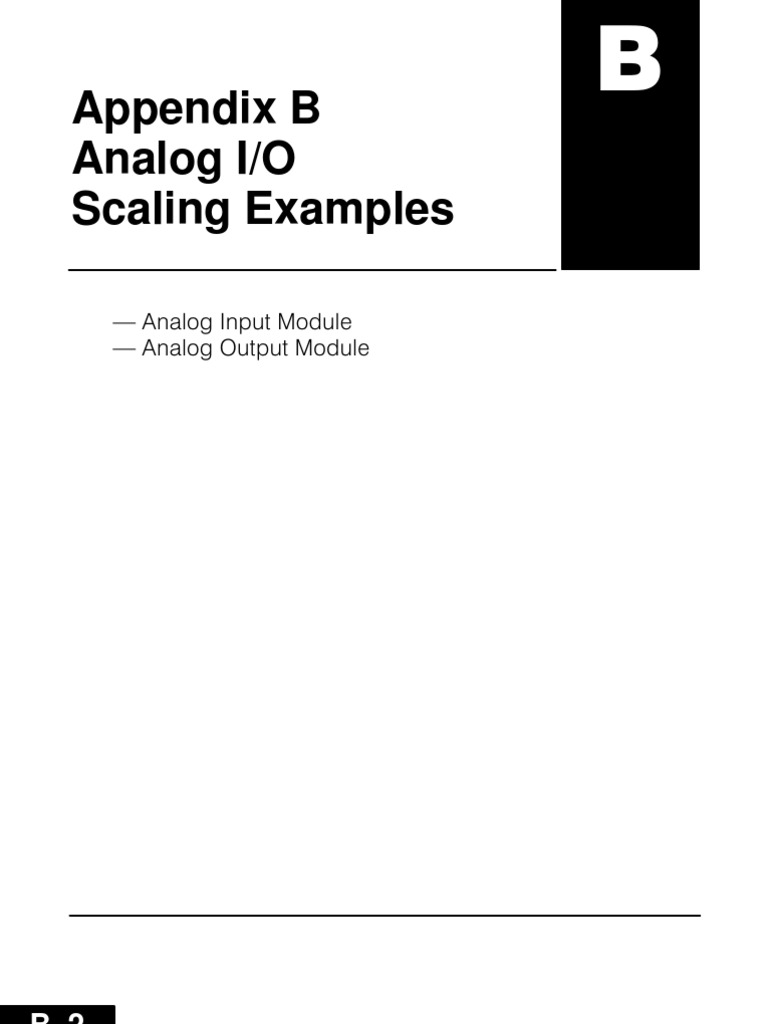 SLC 500 Analog Io Scaling Example | PDF | Binary Coded Decimal | Input/Output