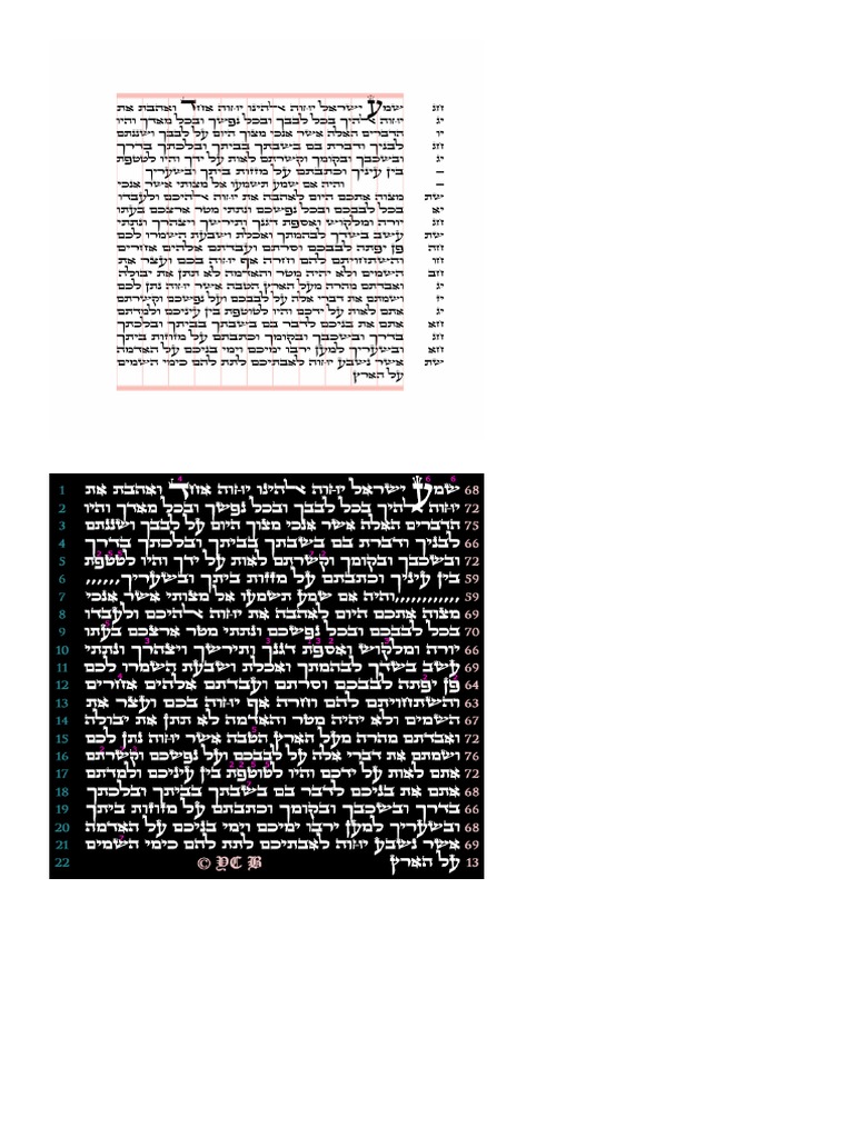 Mezuza Tikkun Soferim - Sofrus - מזוזה תיקון סופרים | PDF