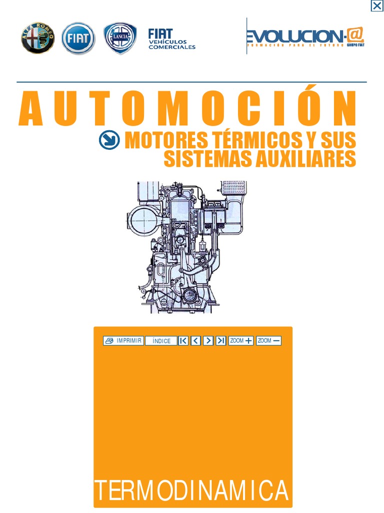 Motores Térmicos y Sus Sistemas Auxiliares | PDF | Motor diesel | Pistón