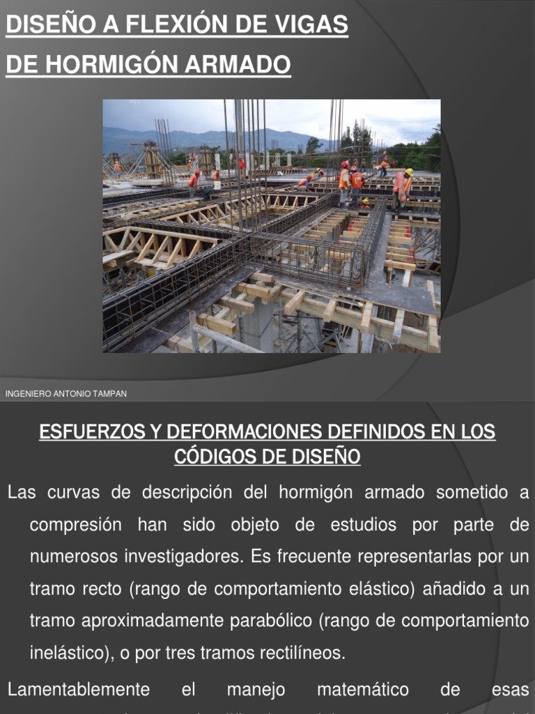 Diseño A Flexión de Vigas de Hormigón Armado | PDF | Concreto reforzado | Doblar