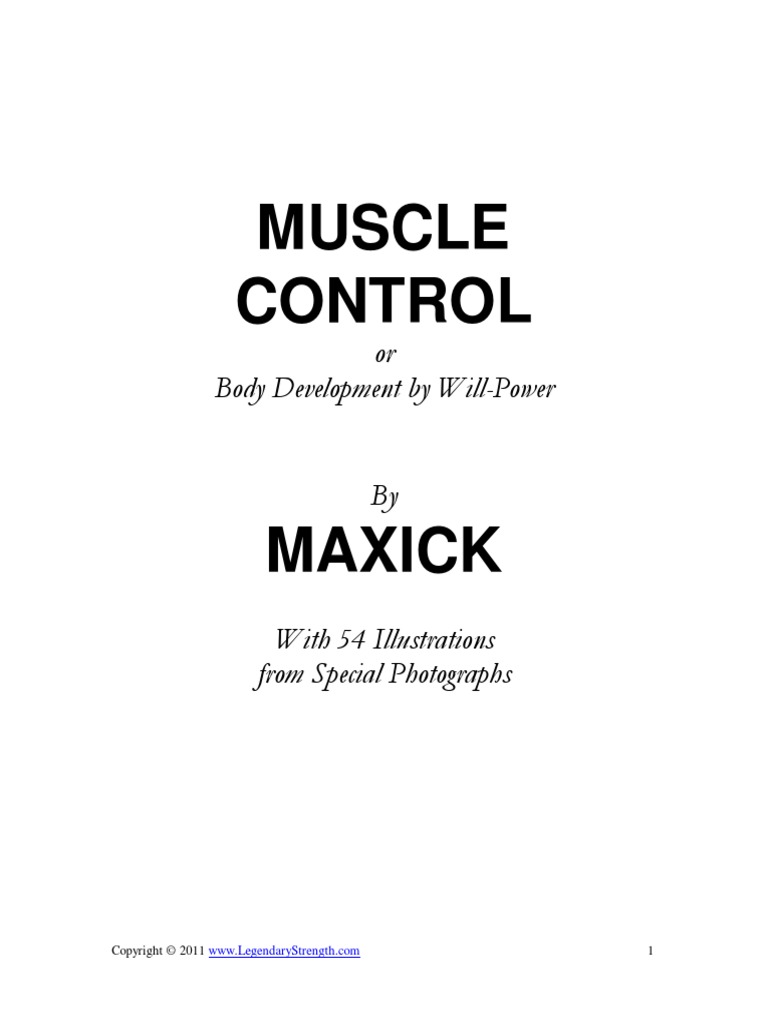 Muscle Control | PDF | Muscle Contraction | Muscle