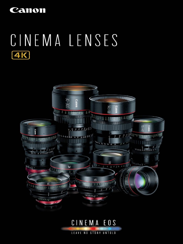 Canon Cinema Lenses Brochure 2013 | PDF | Camera Lens | Zoom Lens