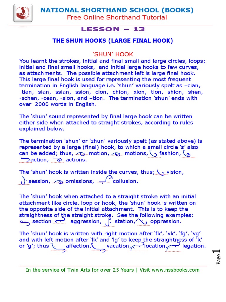 Free Online Shorthand Tutorial Free Online Shorthand Tutorial | PDF