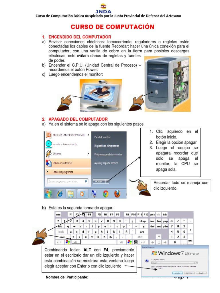 Curso Básico de Computación y Hardware | PDF | Ventana (informática ...