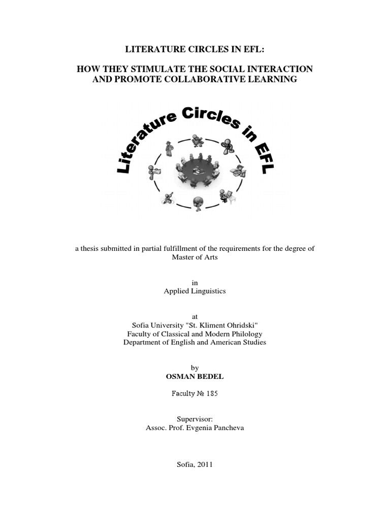 Literature Circles in EFL: How They Stimulate The Social Interaction ...