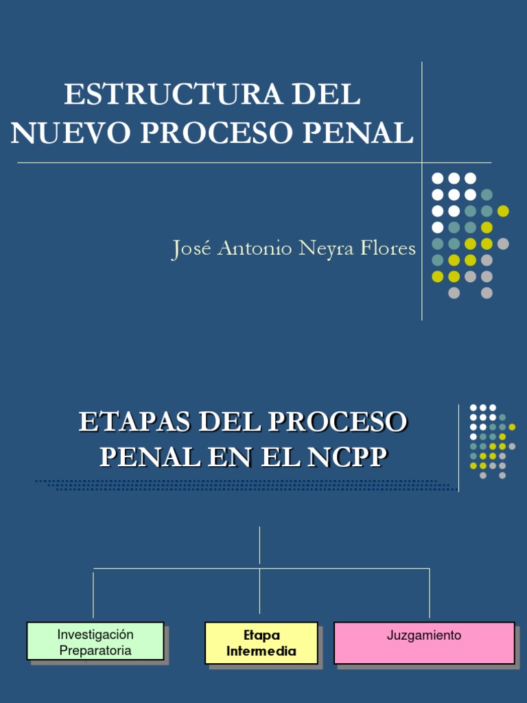 Estructura NCPP | PDF | Acusación | Derecho penal