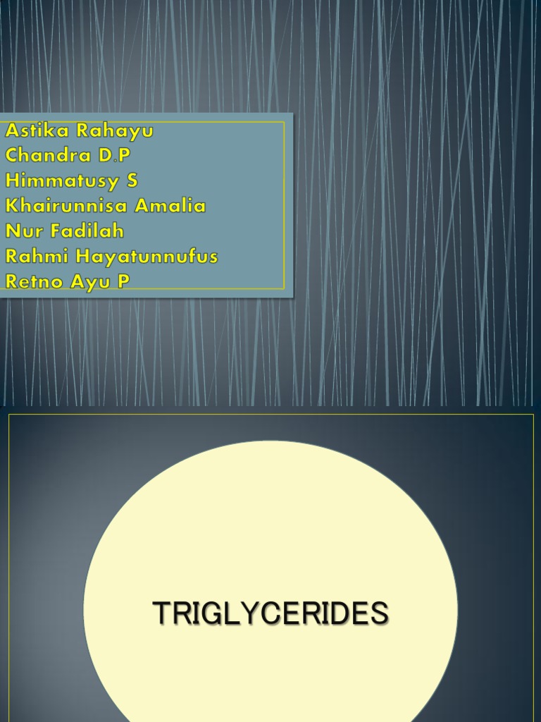 TRIGLISERIDA | PDF | Fatty Acid | Triglyceride