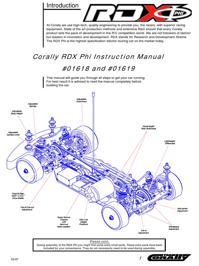 Corally RDX Phi Manual | PDF