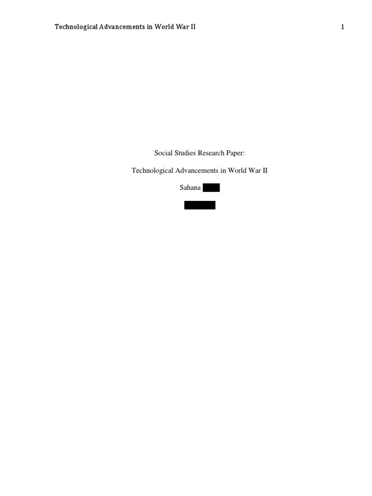 Social Studies Research Paper | PDF | Nuclear Weapons | Military Technology