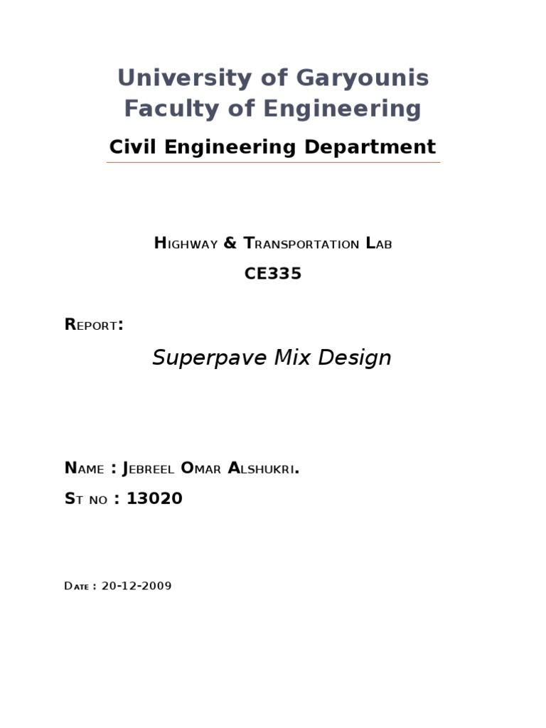 Superpave Mix Design | PDF | Road Surface | Asphalt