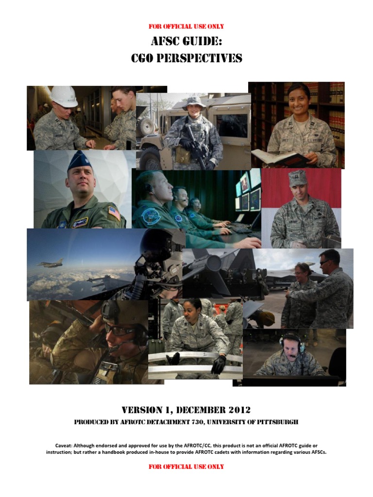 AFSC Guide - CGO Perspectives PDF | PDF | Pilot (Aeronautics) | Medicine