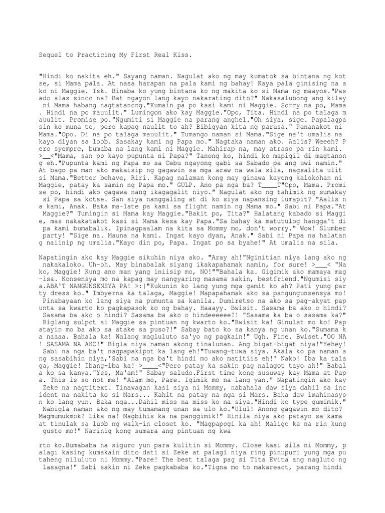 Remembering My First Real Kiss | PDF