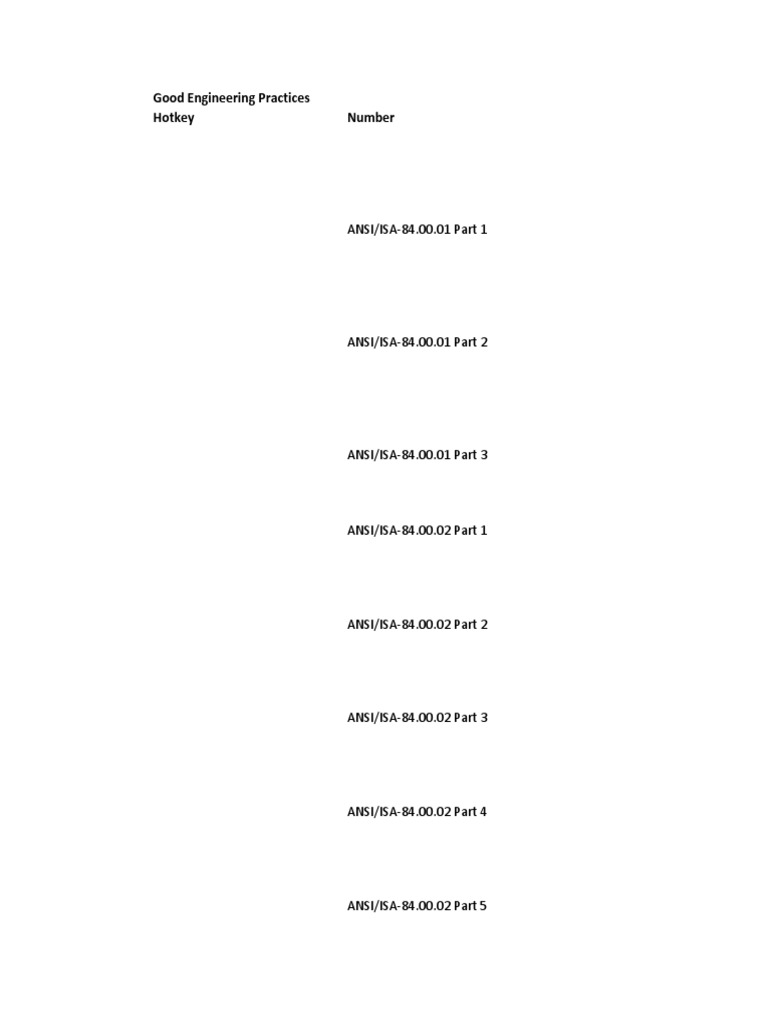 Good Engineering Practices Overview | PDF | Instrumentation | Safety