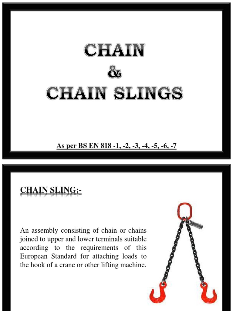 Inspection of Chain Slings | PDF