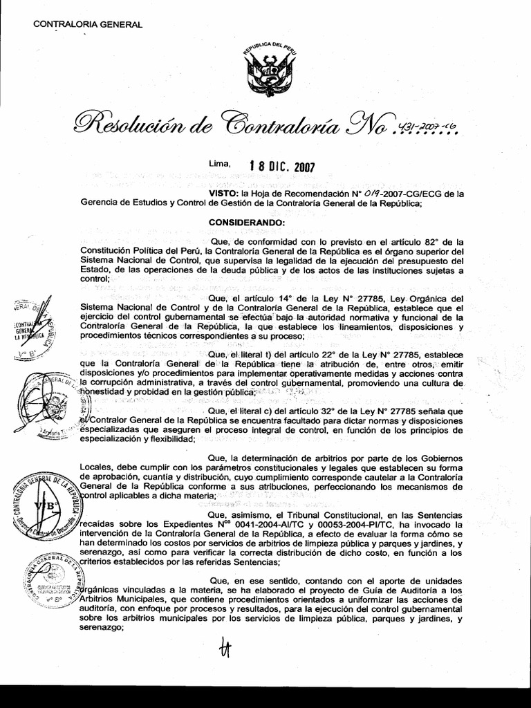 Guia Auditoria A Los Arbitrios Municipales | PDF