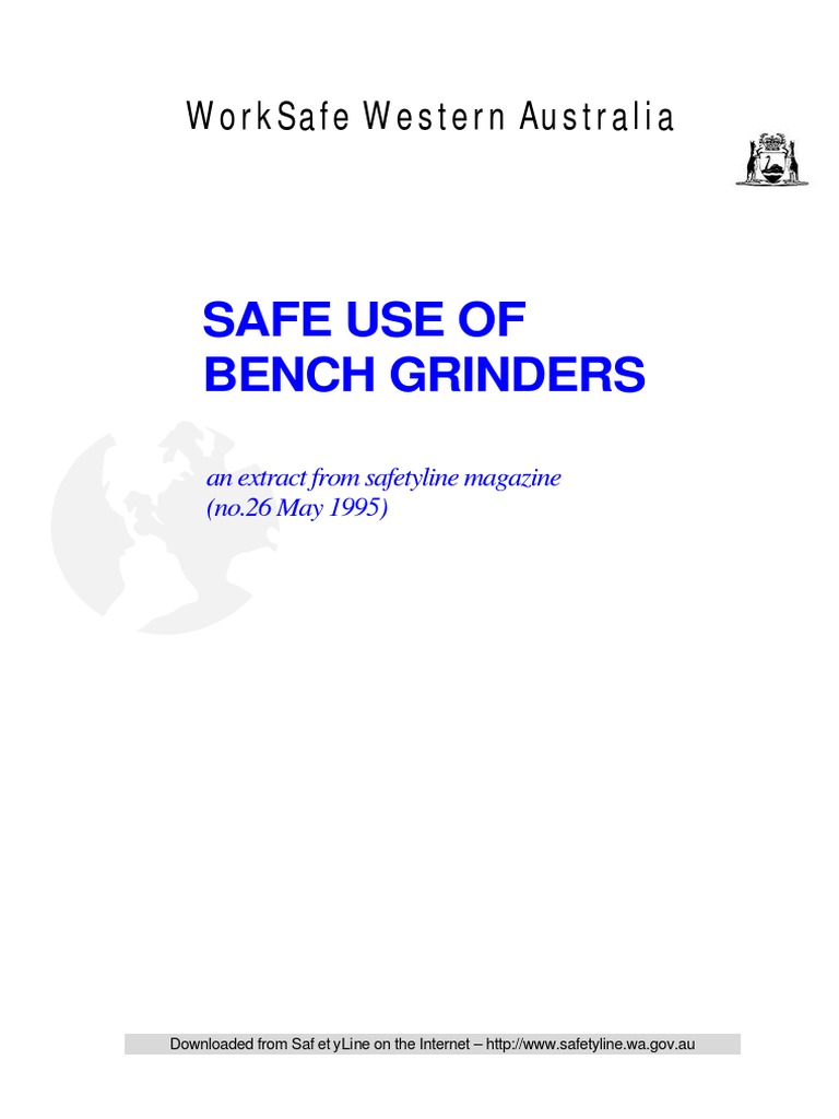 Bench Grinders Safety | PDF | Abrasive | Grinding (Abrasive Cutting)