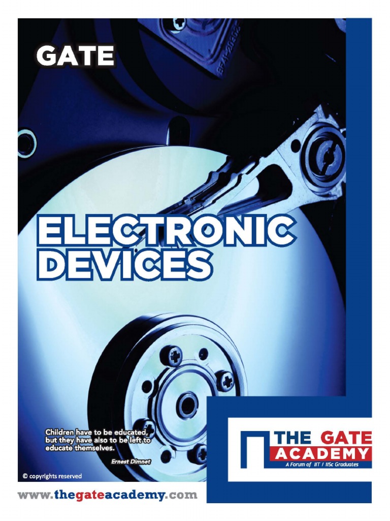GATE Electronic Devices & Circuits Book | PDF | Band Gap | Valence And ...