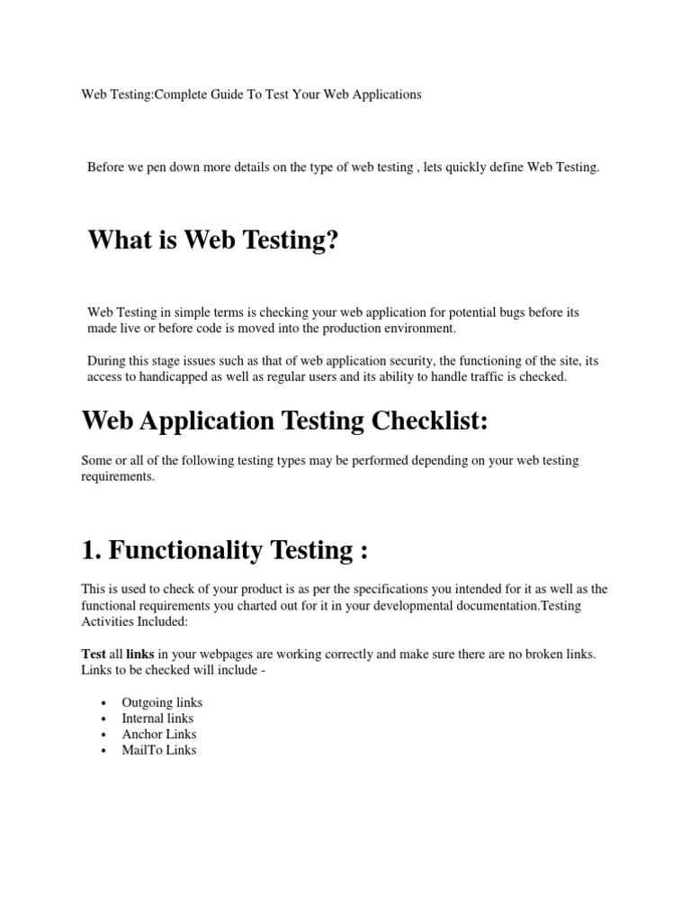 Tutorial 25 Web Application Testing A Complete Guide Pdf Web