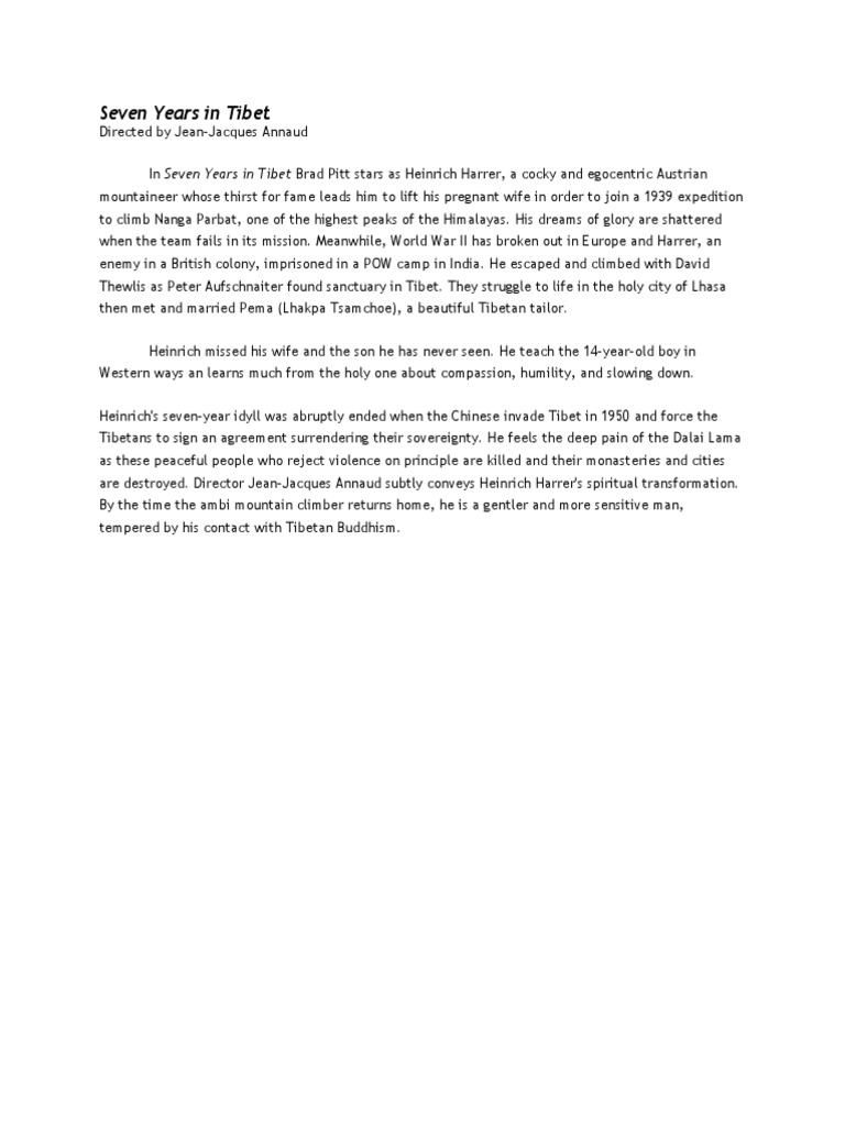 Seven Years in Tibet | Download Free PDF | Tibet | Inner Asia