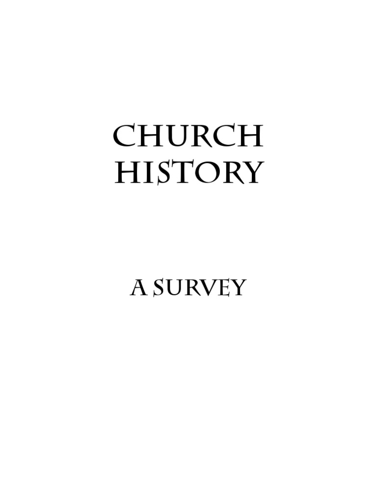 Church History | PDF | Church Fathers | Paul The Apostle